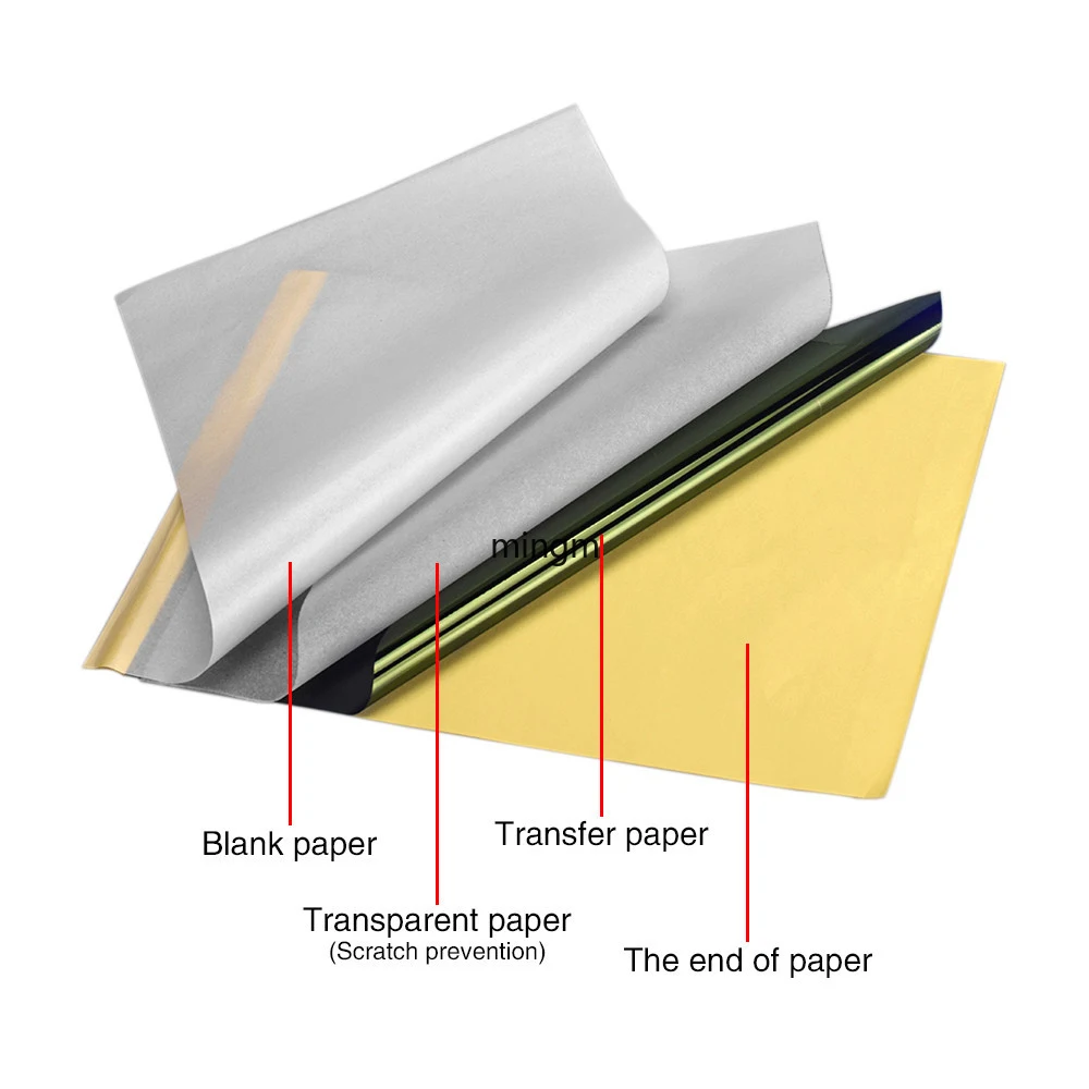 10p/5/3 Transfer Paper Tattoo A4 Size Thermal Stencil Tattoo Copier ...
