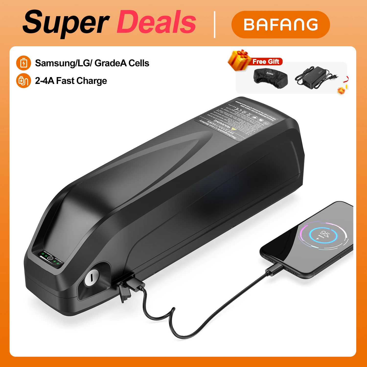 Original 48V Batterie 48V 52V 20AH ebike Batterie 36V Hailong Max 30A BMS 350W 500W 750W 1000W ...