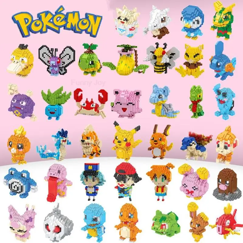 61-styles-Pokemon-Blocks-Small-Cartoon-Pokeball-Picachu-Animal-Model ...