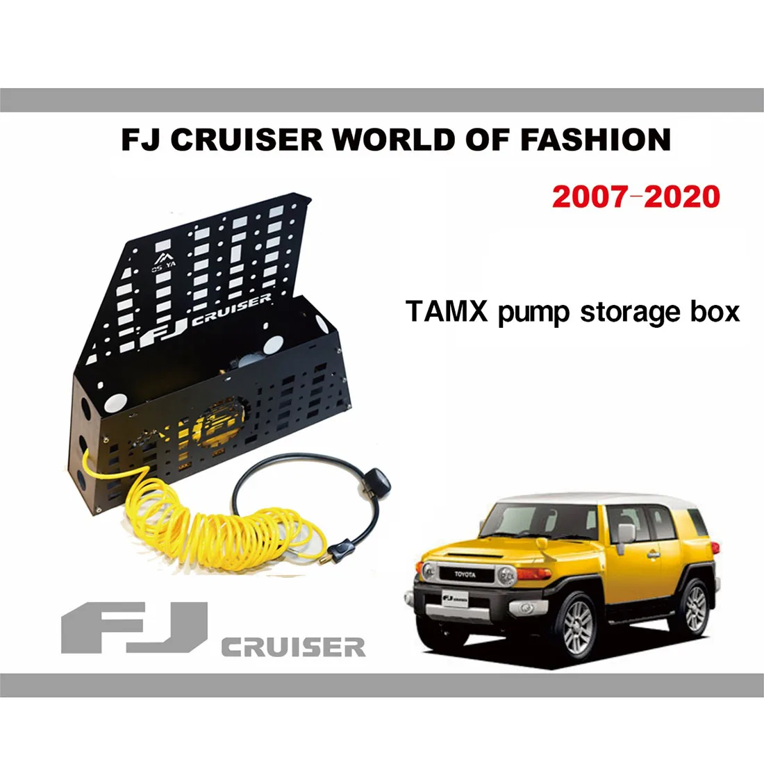 TAMX Air Pump Special Grill Storage Box For Toyota FJ Cruiser Trunk Box ...