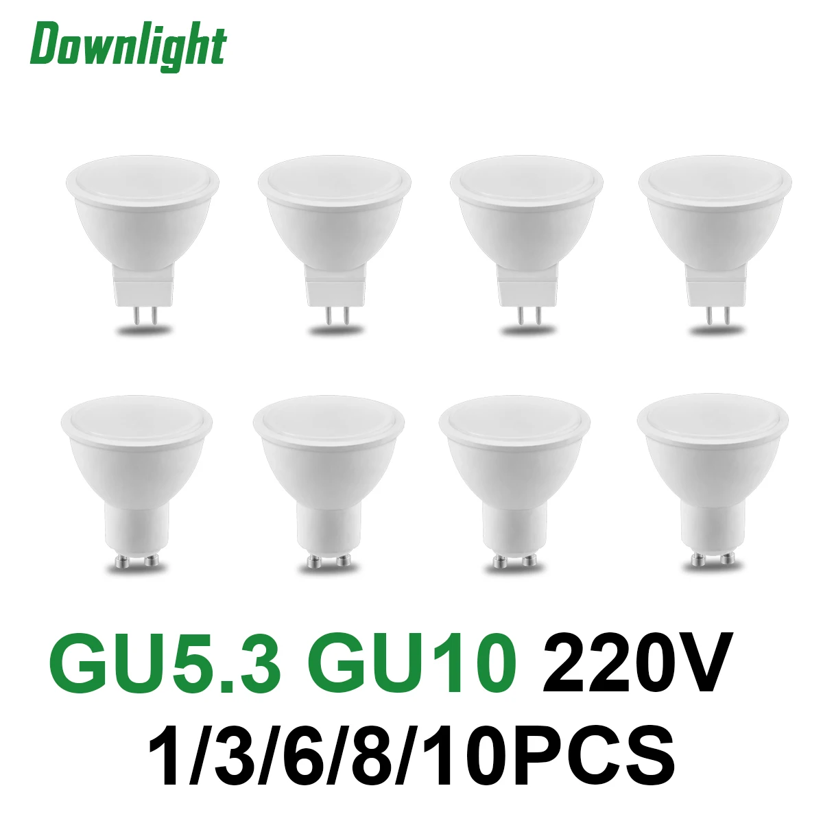 Downlight Led Spotlight Mr16 Bulb Gu10 Gu5.3 220v Spot 5w 6w 7w 8w Lighting Bulb 220v Indoor ...