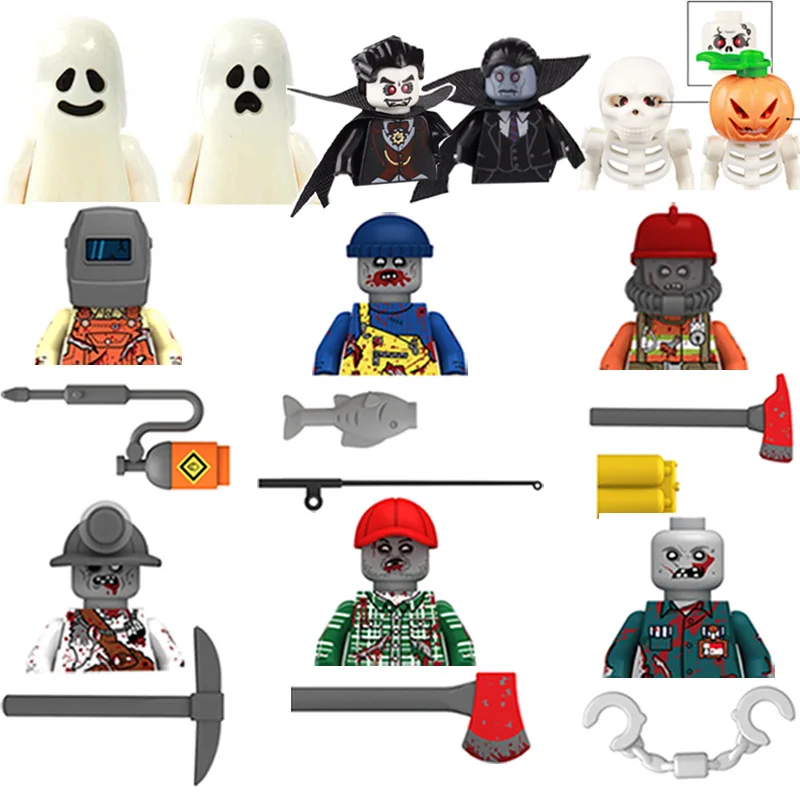 Building Blocks Figures Gifts Horror Halloween Series Mini Bricks ...