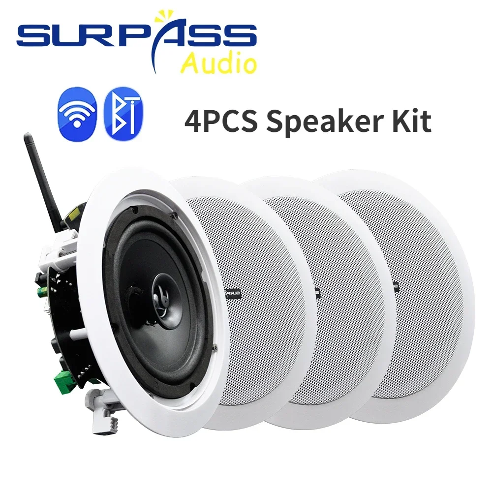 Wireless-WiFi-Ceiling-Speaker-Kit-Bluetooth-Loudspeaker-Home-Theater ...