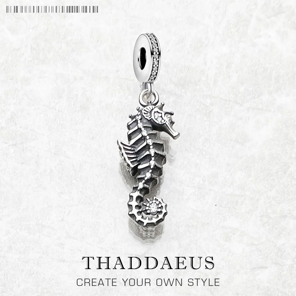 Maritime Seahorse Pendant Charm Handmade New Fine Jewelry Real 925 ...
