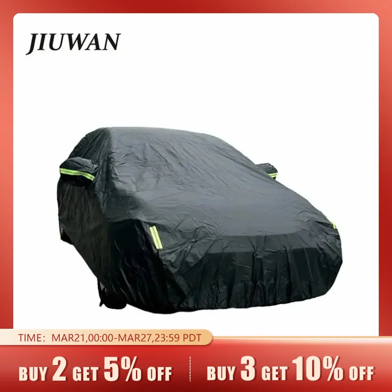 Car-Cover-Full-Exterior-Black-Auto-Cover-Sunshade-Dustproof-Protection ...