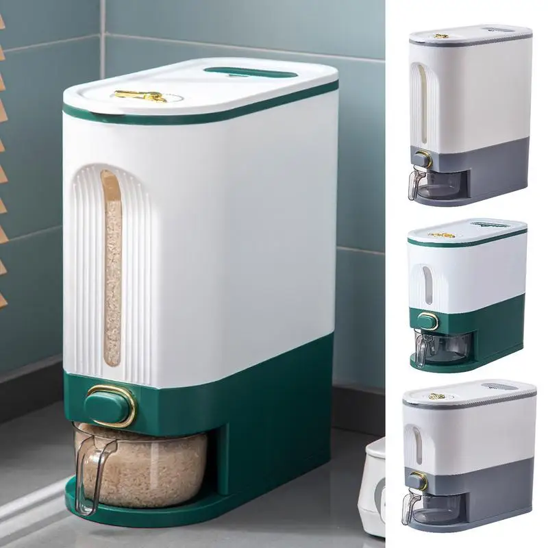 Rice-Dispenser-Grain-Storage-Bin-Rice-Storage-Container-Dustproof-Box ...