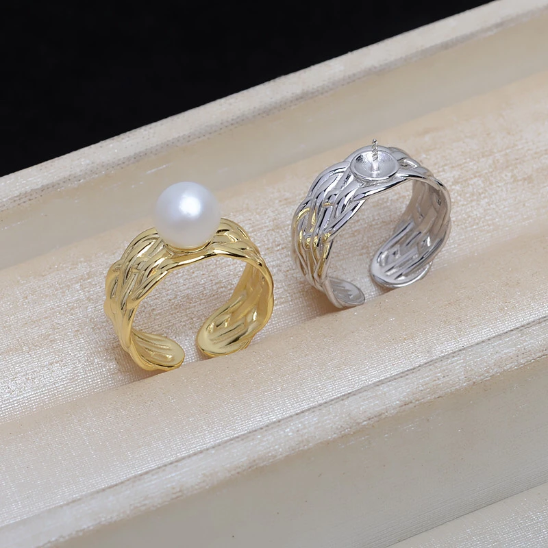 Gorgeous-New-DIY-925-Sterling-Silver-Adjustable-Finger-Ring-Base-Settings-Findings-Parts ...