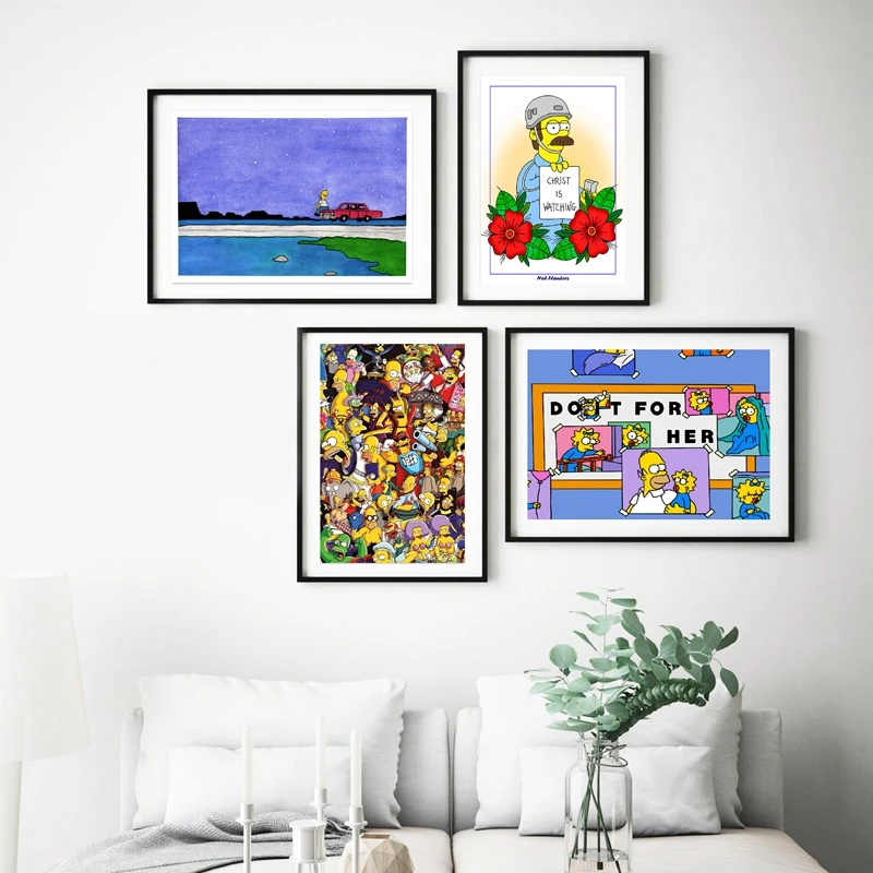 Ned Flanders Pixel Art: A Unique Home Decor Solution for The Simpsons Fans