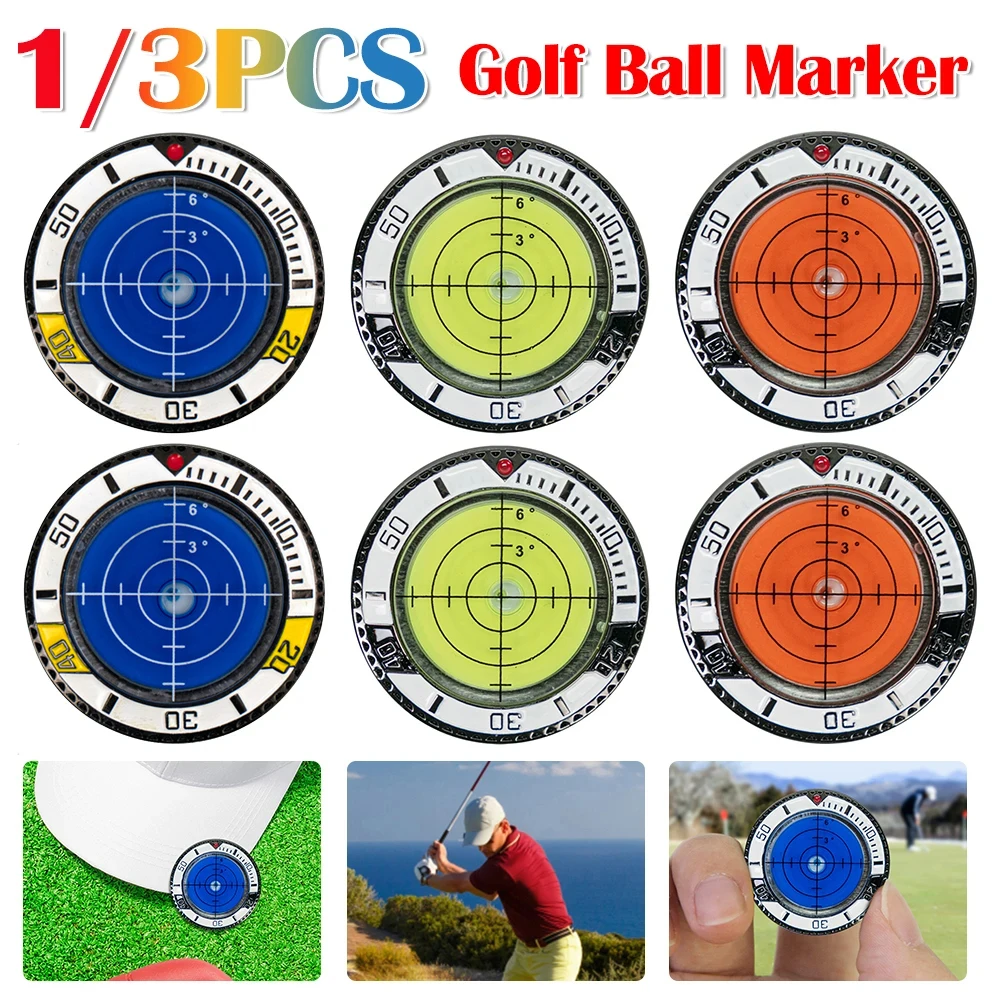 1-3pcs-High-Precision-Golf-Ball-Marker-With-Level-Meter-2-Sided ...