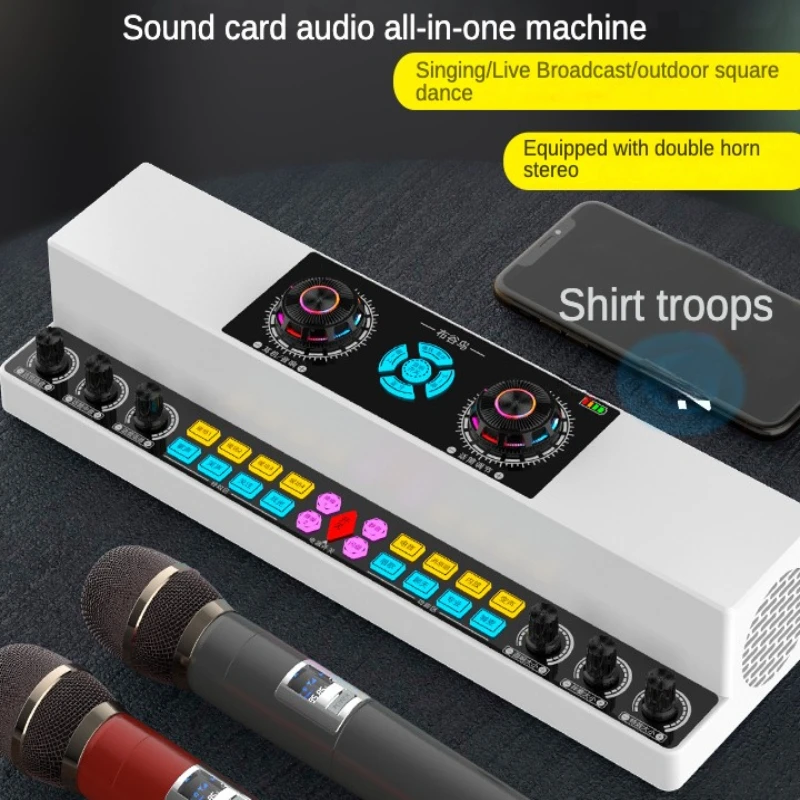 （Chinese Version）Y6 Live Singing Sound Card Audio All-in-One Indoor ...
