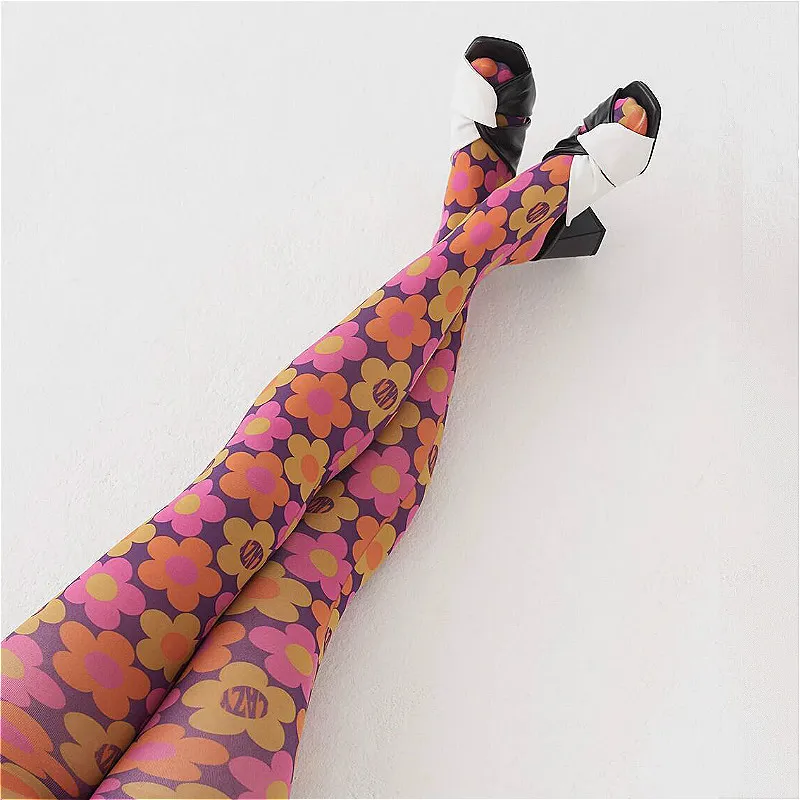 2022-New-Women-Tights-Ladies-Creative-Printing-Long-Stockings-Elastic ...