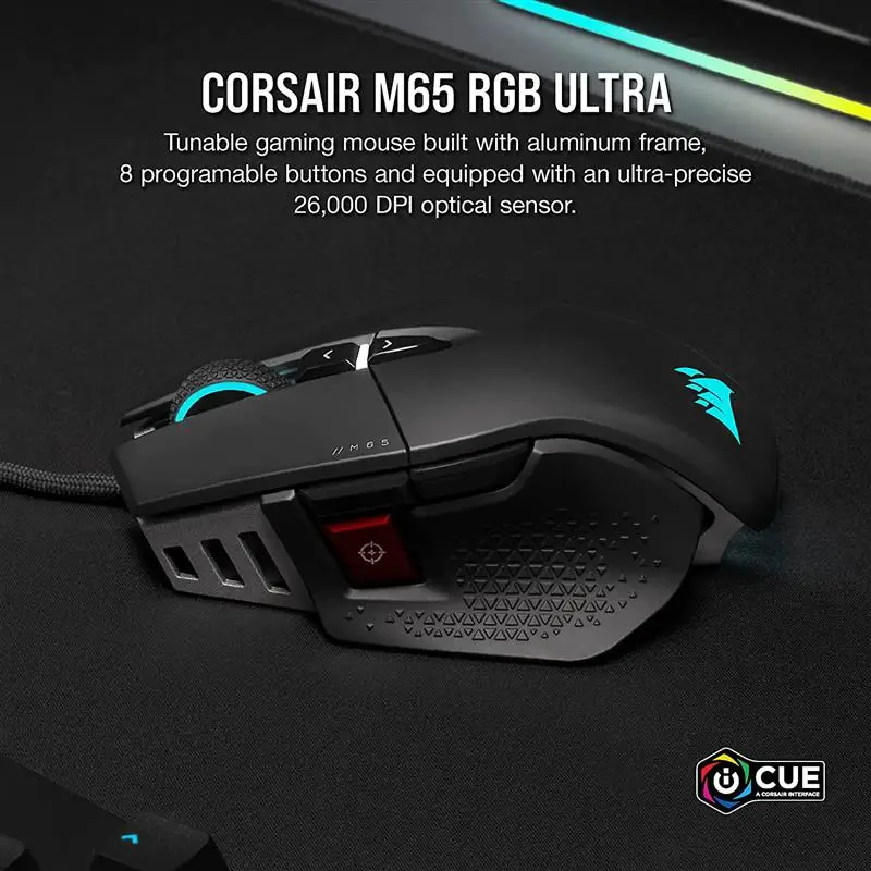 Corsair-M65-RGB-Ultra-Ajust-vel-Gaming-Mouse-Sensor-ptico-Interruptores ...