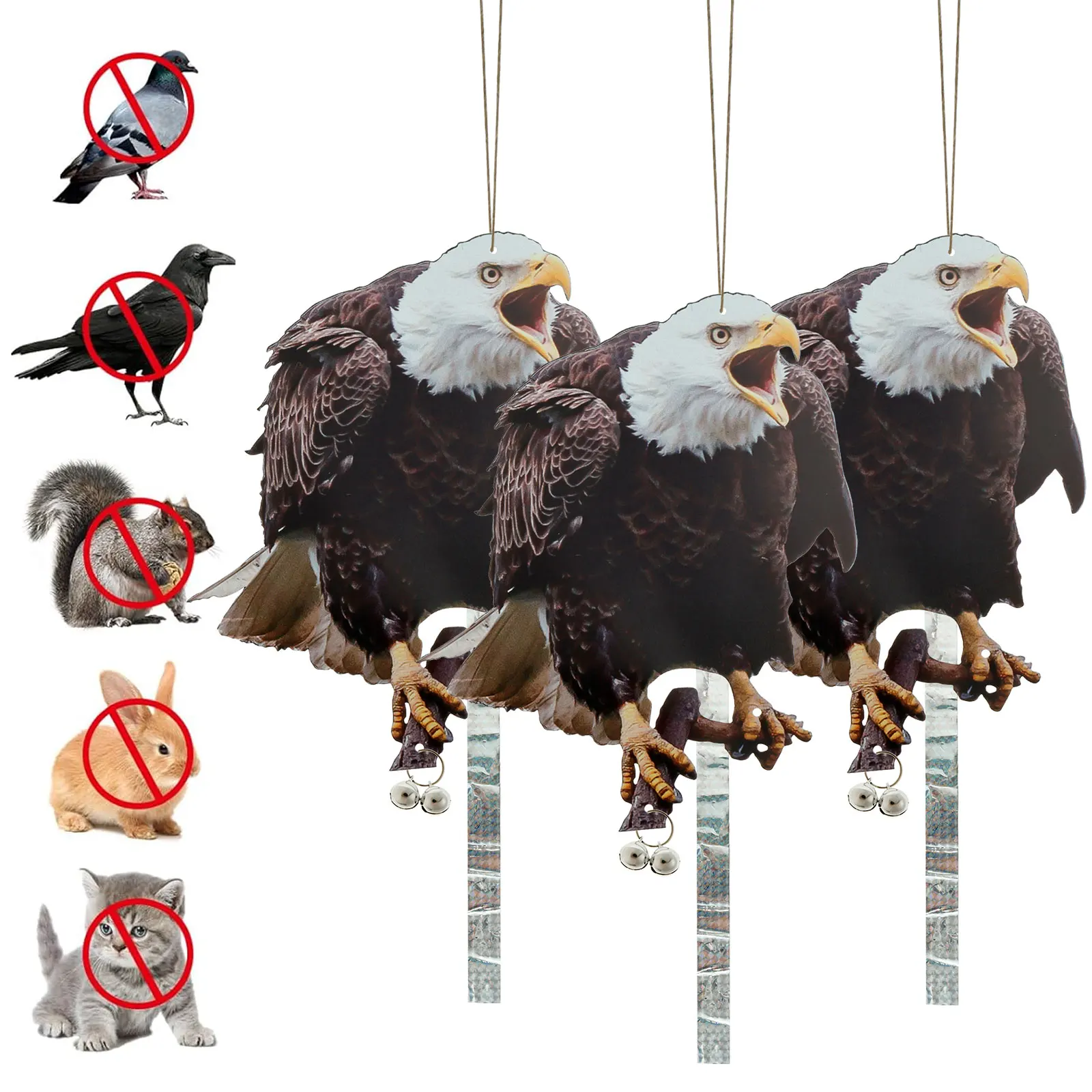 3Pcs-Owl-Scare-Birds-Repeller-Waterproof-Hanging-Reflective-3D-Owl-Bird ...