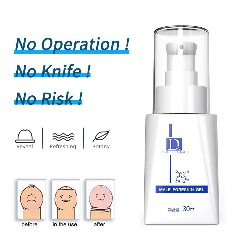 Male Foreskin Phimosis Correction Care Gel Penis Head Physical Prepuce ...
