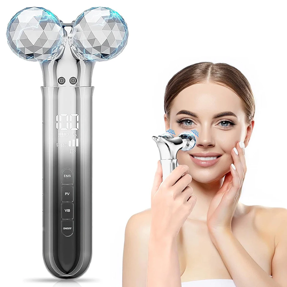 EMS-Microcurrent-Facial-Roller-Electric-Face-Massager-5D-V-Face-Roller ...