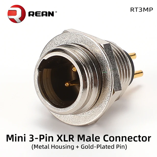 NEUTRIK-conector de Cable pequeño REAN XLR, conector macho y hembra de ...