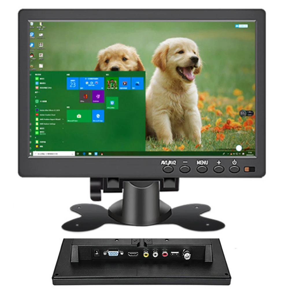 10-1-Inch-1024-600-LCD-HD-PC-Monitor-Mini-TV-Computer-Display-2-Channel ...