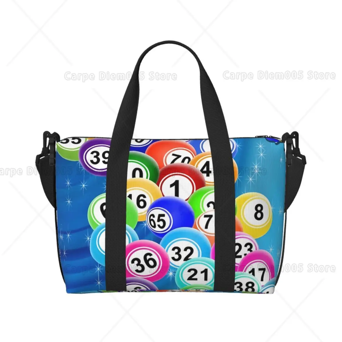 Bingo Lovers Tote Bags Women Men Large Capacity Gym Sports Beach Travel ...