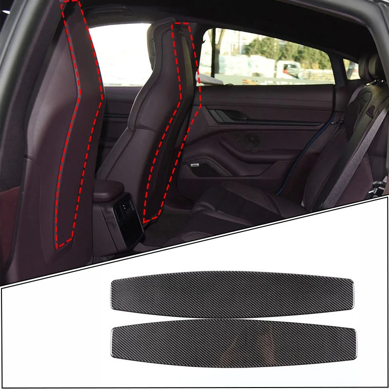 For Porsche Taycan 2019-2025 Soft Carbon Fiber Car Front Seat Rear Back ...