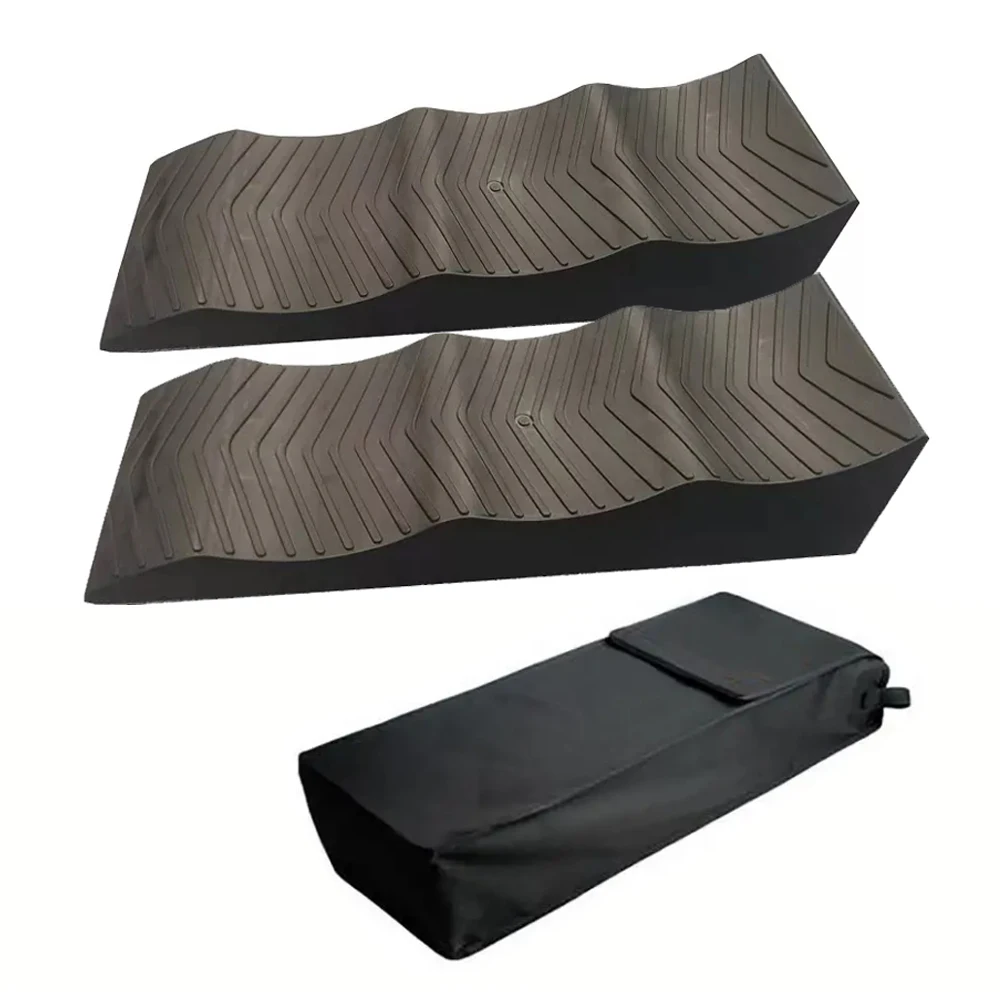 Caravan-Level-Ramps-Rated-to-10-tons-3-Step-Portable-Car-Plastic-Tire ...