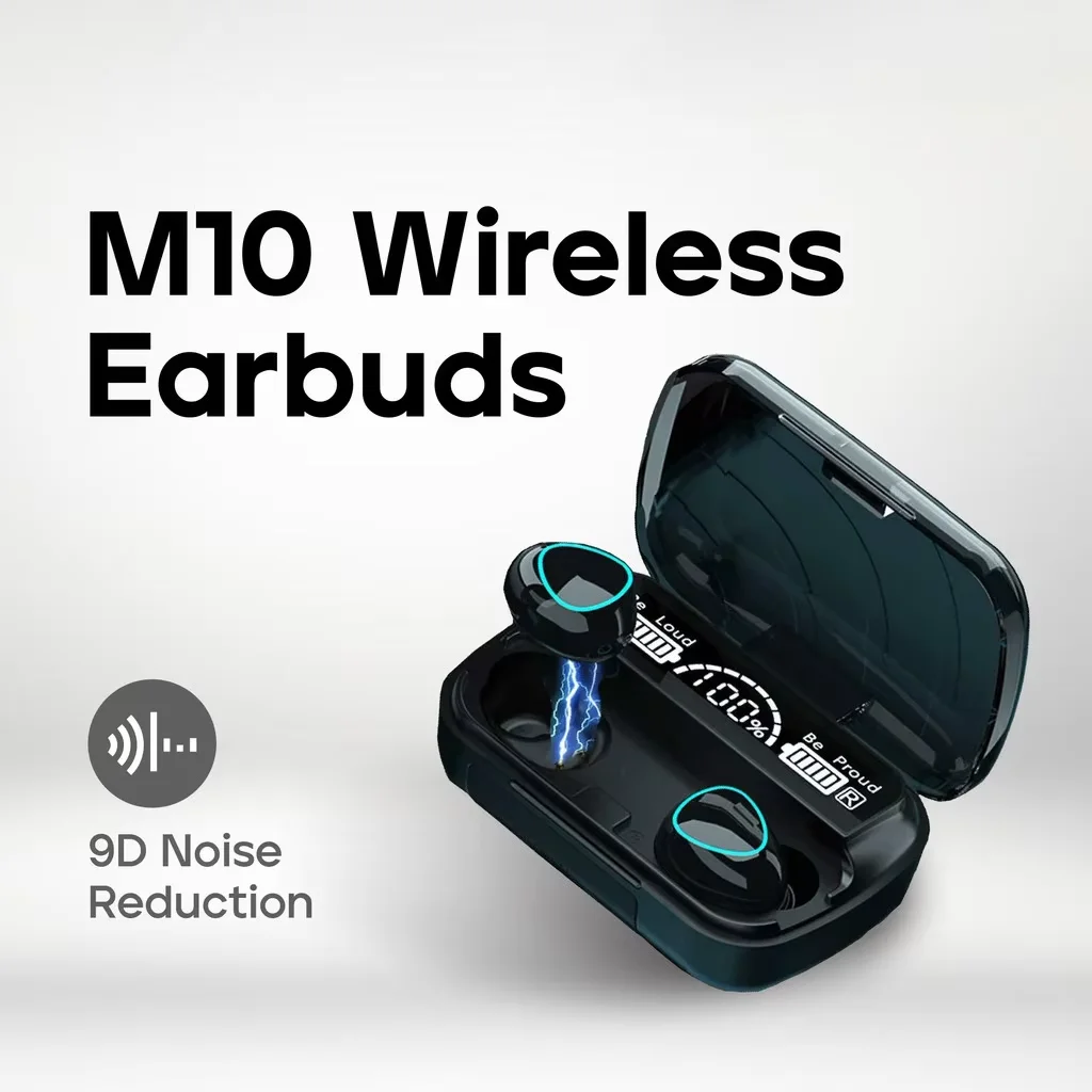 Original-M10-Headphones-Bluetooth-Wireless-Earpods-Sports-Stereo-Noise ...