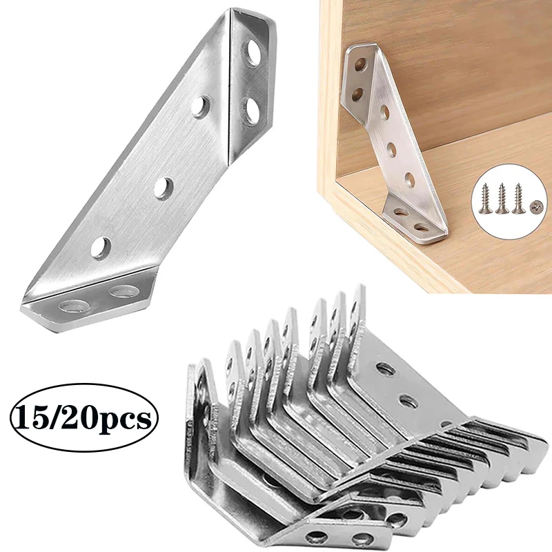 Edelstahl-Winkel-Eck-halterungen-Befestigungs-elemente-Stecker-mit ...