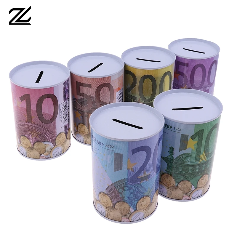 Euro-Dollar-Money-Box-Safe-Cylinder-Piggy-Bank-Banks-For-Coins-Deposit ...