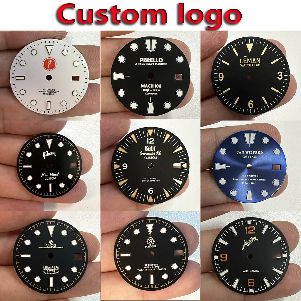 GOTENT Cadran de montre personnalisé avec impression laser, 28.5/29/30 ...