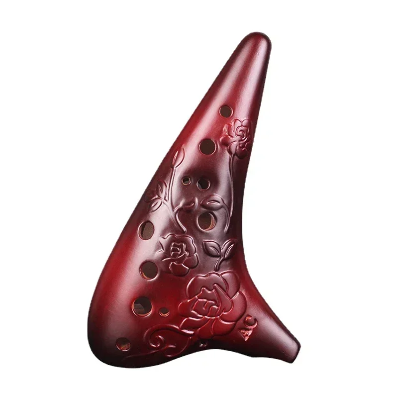 FENGYA-Ceramic-Ocarina-12-Hole-Alto-C-Key-Music-Flute-Professional ...