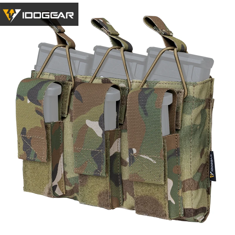 IDOGEAR-Tactical-Magazine-Pouch-Mag-Carrier-Triple-Open-Top-5-56-Pistol ...