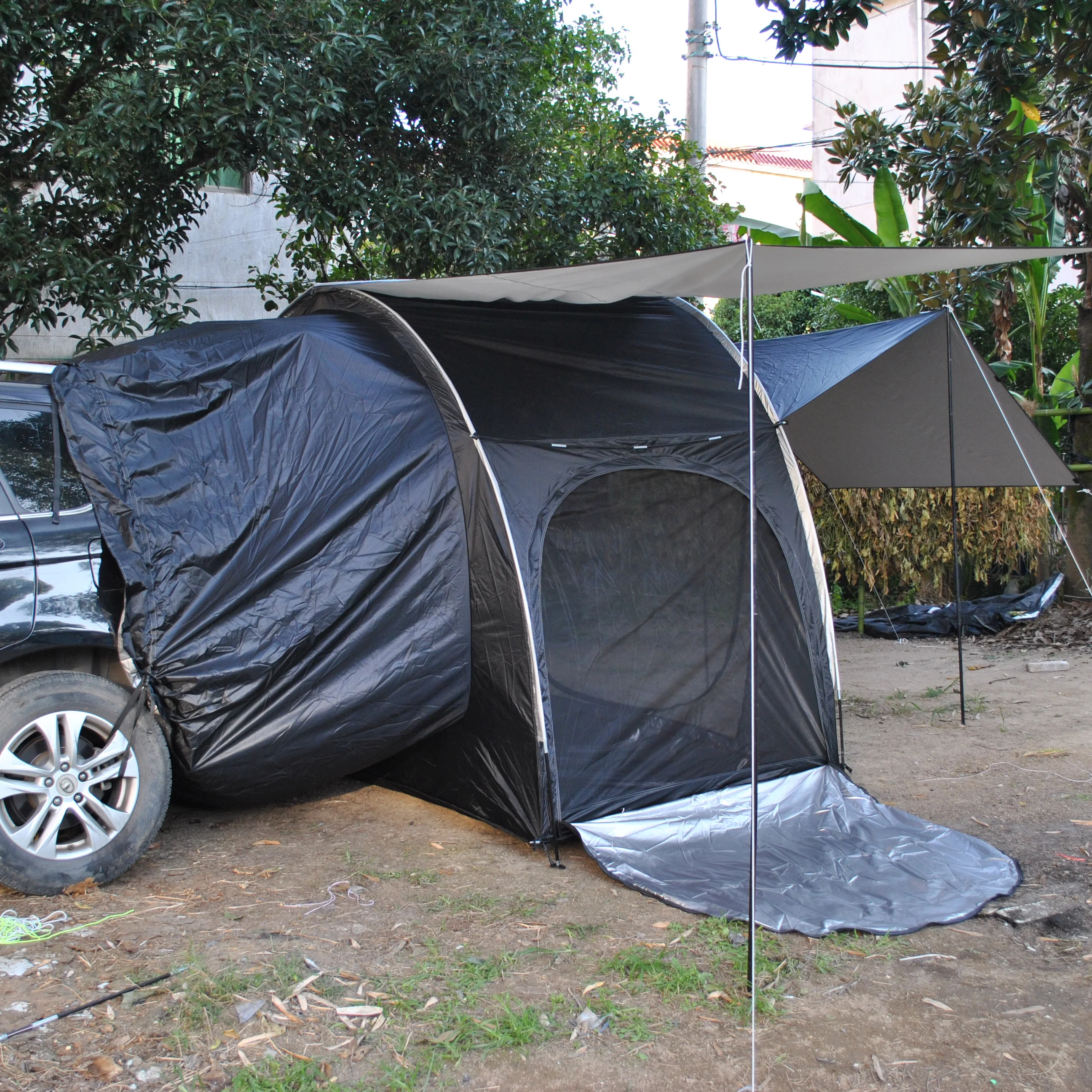 Add-Rainfly-SUV-Car-Rear-Extension-Tent-Car-Rear-Tent-With-Canopy-Self ...