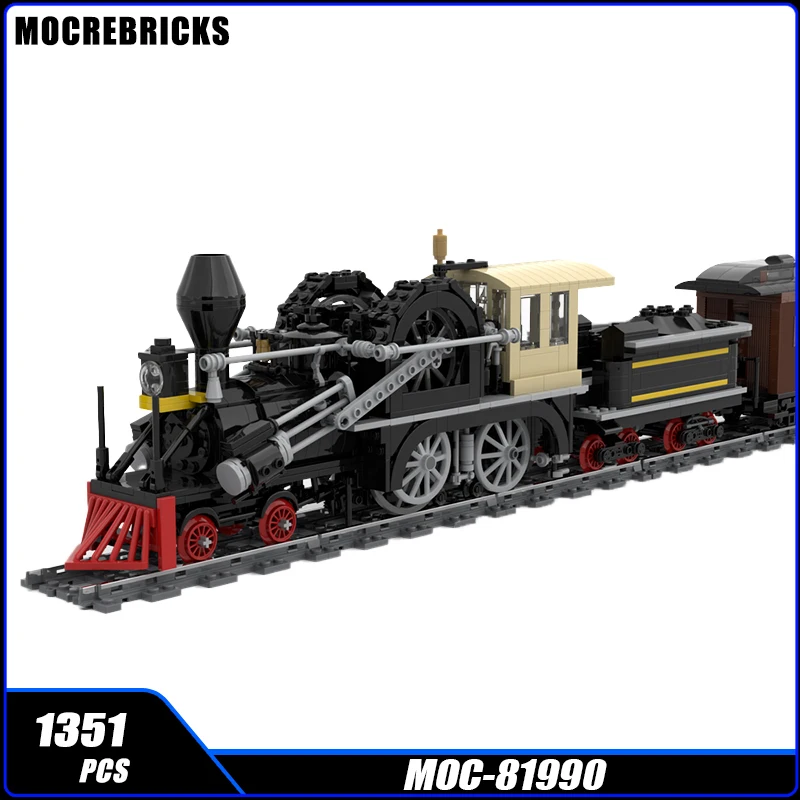 MOC-Retro-Large-High-Speed-Rail-Steam-Powered-Locomotive-Building ...