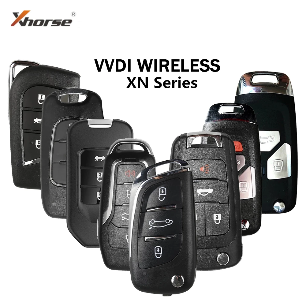 2/5/10pcs Xhorse VVDI Wireless XN with PCF VVDI Universal Flip Remote ...