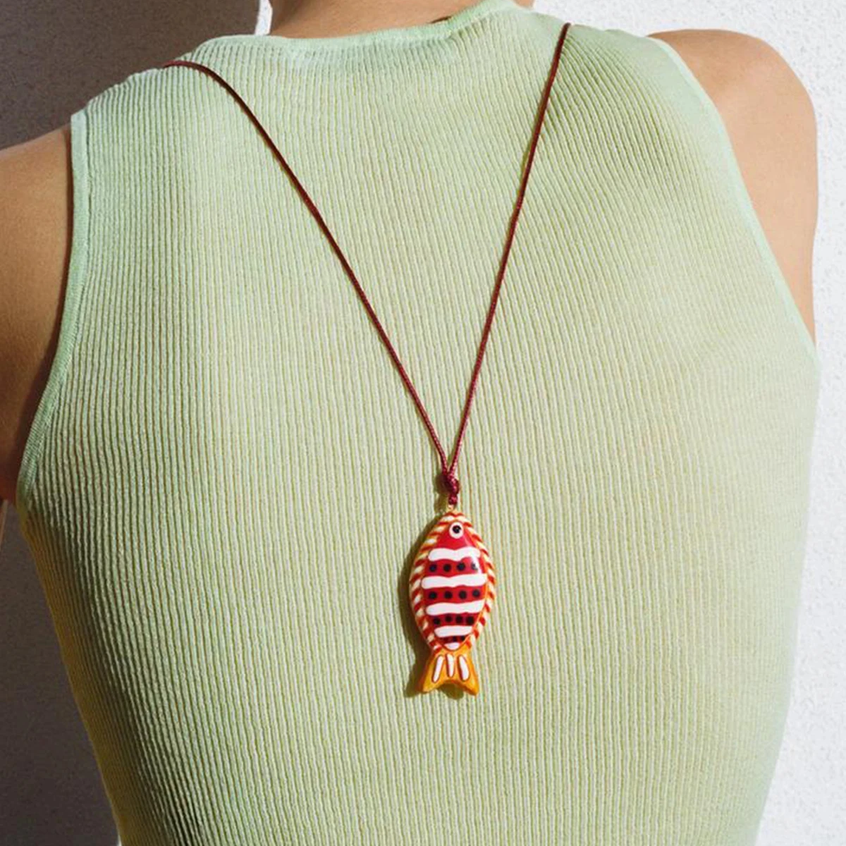 ZAA-Colorful-Animal-Fish-shaped-Pendant-Necklaces-for-Women-Boho-Summer ...