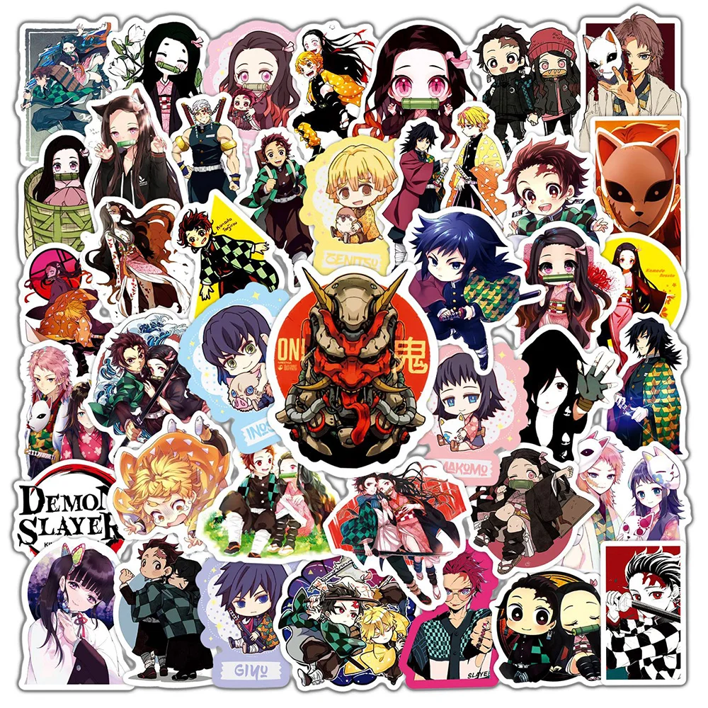 10/30/50pcs Anime Demon Slayer Graffiti Stickers Cute Kamado Nezuko ...