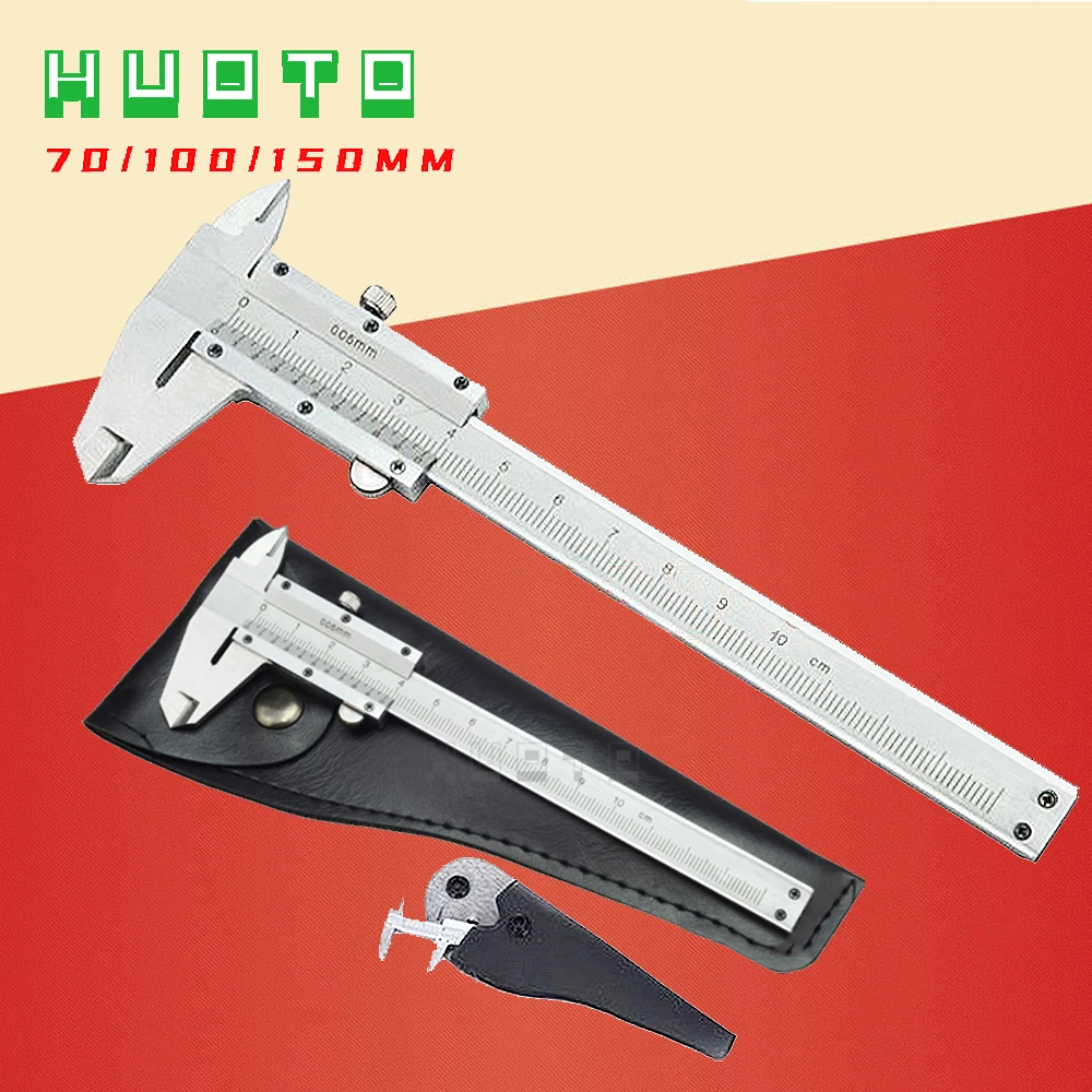 70mm-100mm-150mm-Mini-Vernier-Caliper-steel-Hardened-Metric-Machinist ...