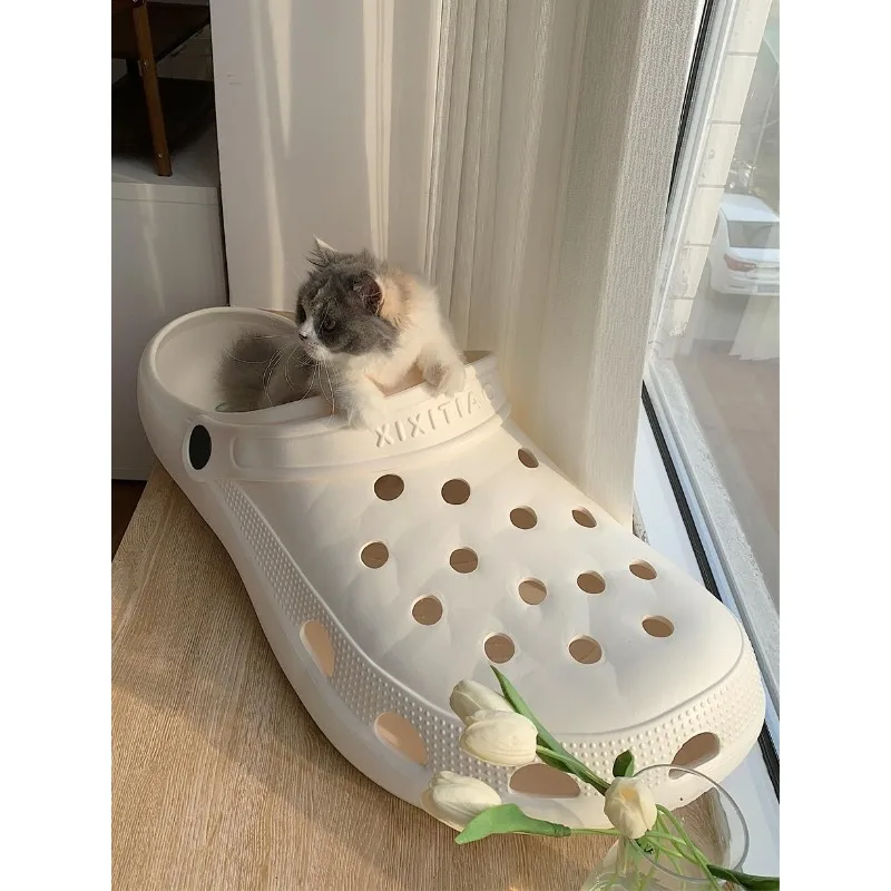 Giant-Large-Slippers-Cat-Nest-Personalized-Large-Hole-Shoes-Summer ...