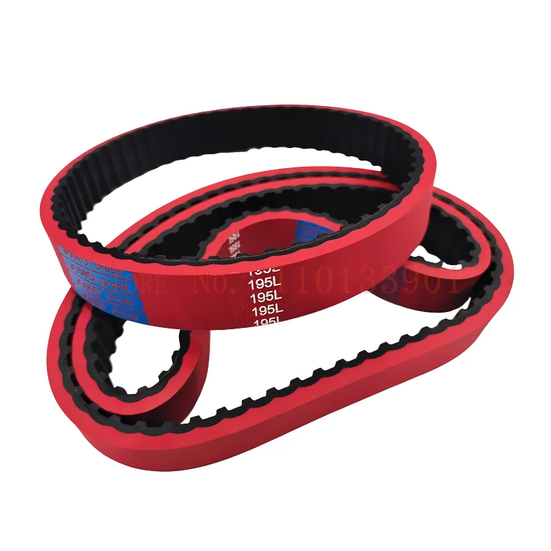 L-belt-195L-52teeth-Red-Rubber-Coating-Tooth-Pitch-9-525-Traction ...