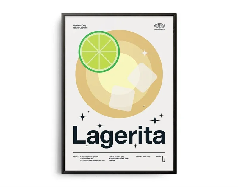 Cocktail Guide Knowledge Freddy Lemon Zombie Art,décoration murale pour ...