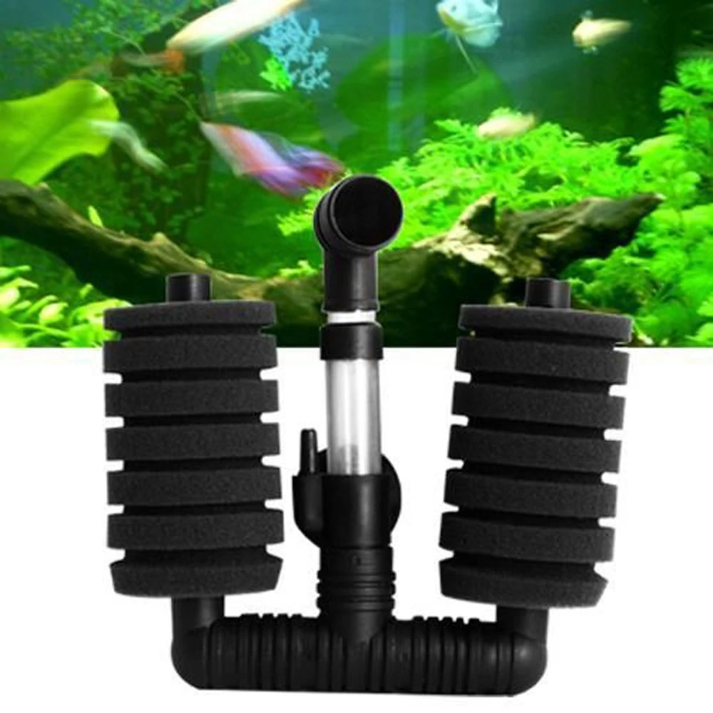 Aquarium-Filter-Noiselessly-Fish-Tank-Hanging-Bio-Sponge-Filter-Good ...