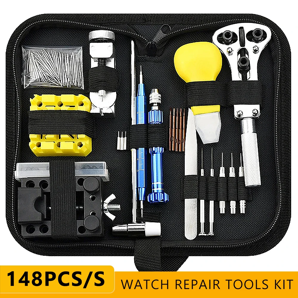 148pcs-Watch-Repair-Tools-Kit-Opener-Assembly-Back-Case-Pressing ...