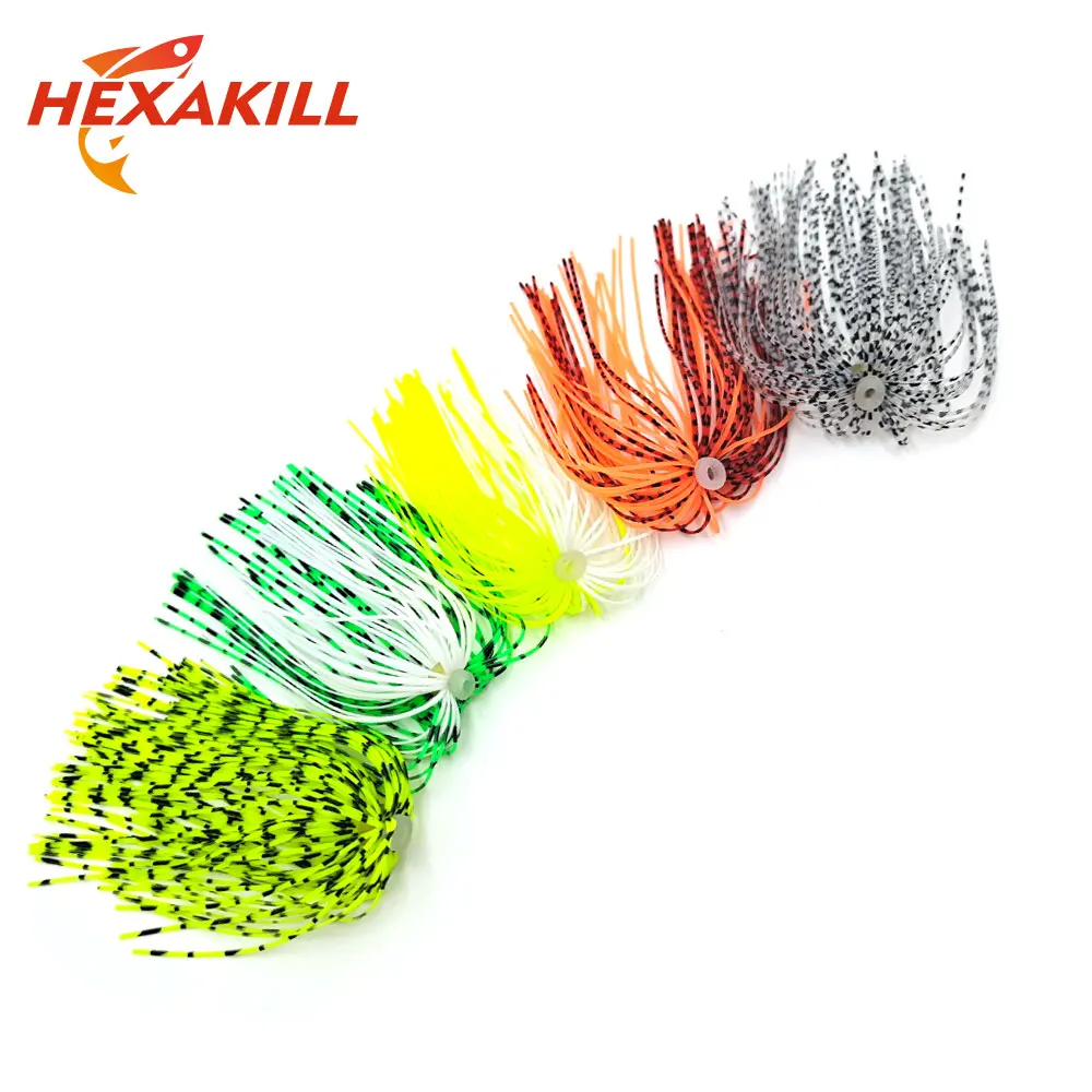 5pcs-100-Strands-65mm-Silicone-Jig-Skirts-Fishing-Accessories-For ...
