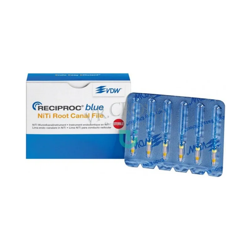 VDW-NiTi-Reciproc-Blue-Files-25mm-Endodontic-Reciprocating-Files-Dental ...