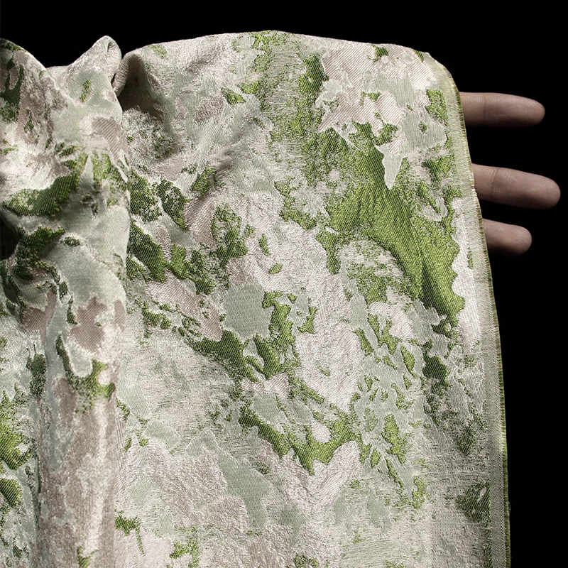 Retro Texture Moss Gradient Jacquard Cloth Art National Style Moss ...