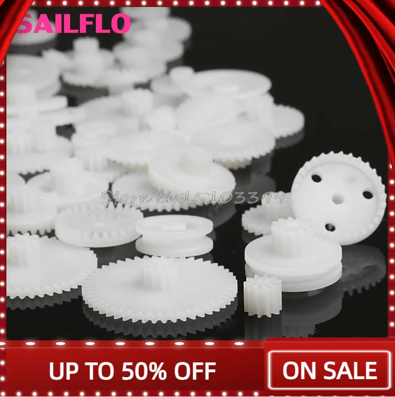 58Pcs-Toothed-Wheels-WSFS-Gears-Plastic-All-Module-0-5-Robot-Parts-DIY ...