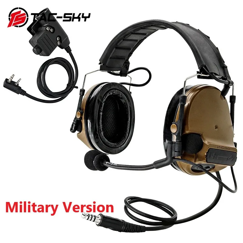TS-TAC-SKY-Tactical-Headset-ComTa-3-Military-Hearing-Protection-Airsoft ...