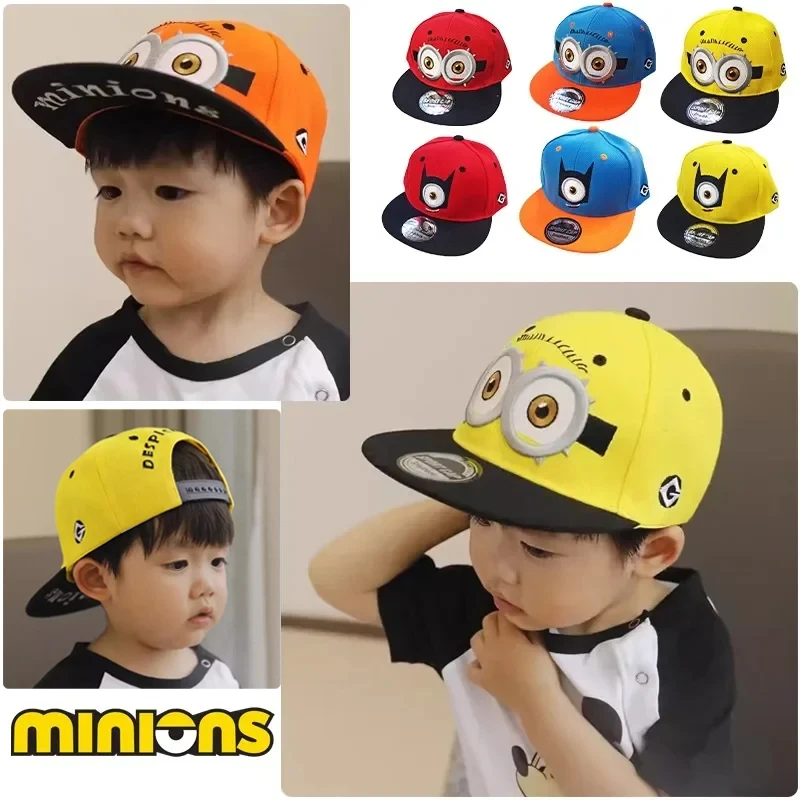 Minions-Baseball-Cap-Kids-Anime-Hip-Hop-Funny-Travel-Sun-Visors-Boys ...