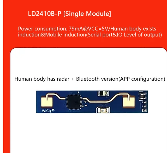 HLK-LD2410B FMCW 24G Smart Human Presence Status Sensing Radar ...