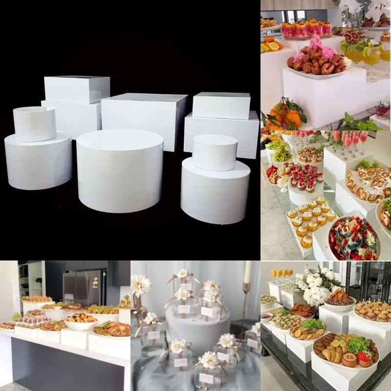 Romantic-Cake-Candy-Bar-Buffet-Dessert-Column-Snack-Trays-Wedding-Table ...
