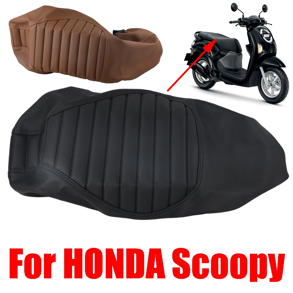 For HONDA Scoopy Motorcycle Accessories Leather Thickened Sponge Seat ...